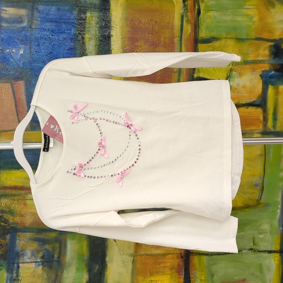 Kate Mack | Shirts & Tops | Kate Mack Necklace And Bows Long Sleeved ...